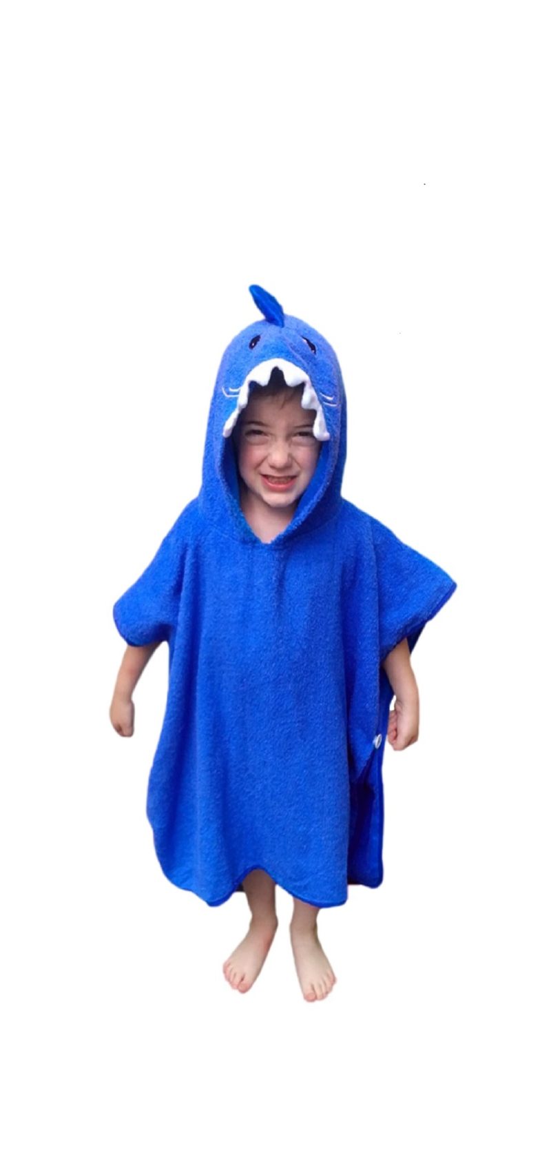 Hudz Kidz Hooded Kids Shark Poncho Towel | Hudz Kidz