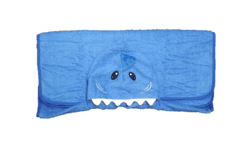 Hudz Kidz Hooded Kids Shark Poncho Towel | Hudz Kidz